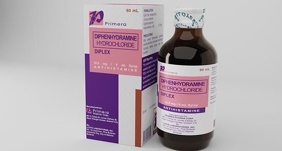 DIPLEX Diphenhydramine Hydrochloride 12.5mg / 5mL Syrup 60mL price in ...